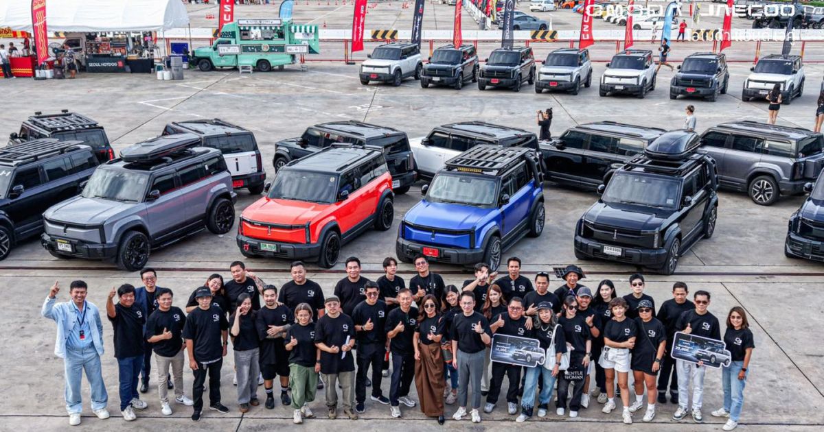 Community ที่เจ้าของรถ JAECOO 6 EV ได้มารวมตัวเพื่อโชว์ความเท่ของ One ...